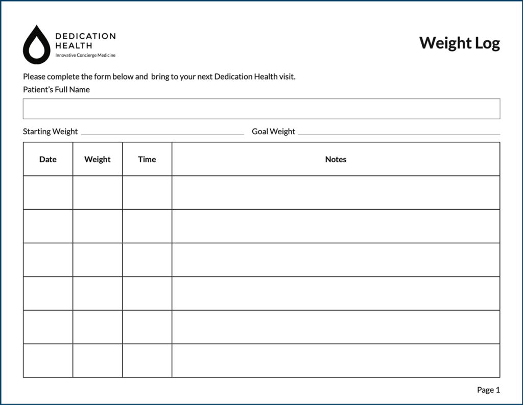 Forms - Dedication Health | Concierge Medicine Chicago